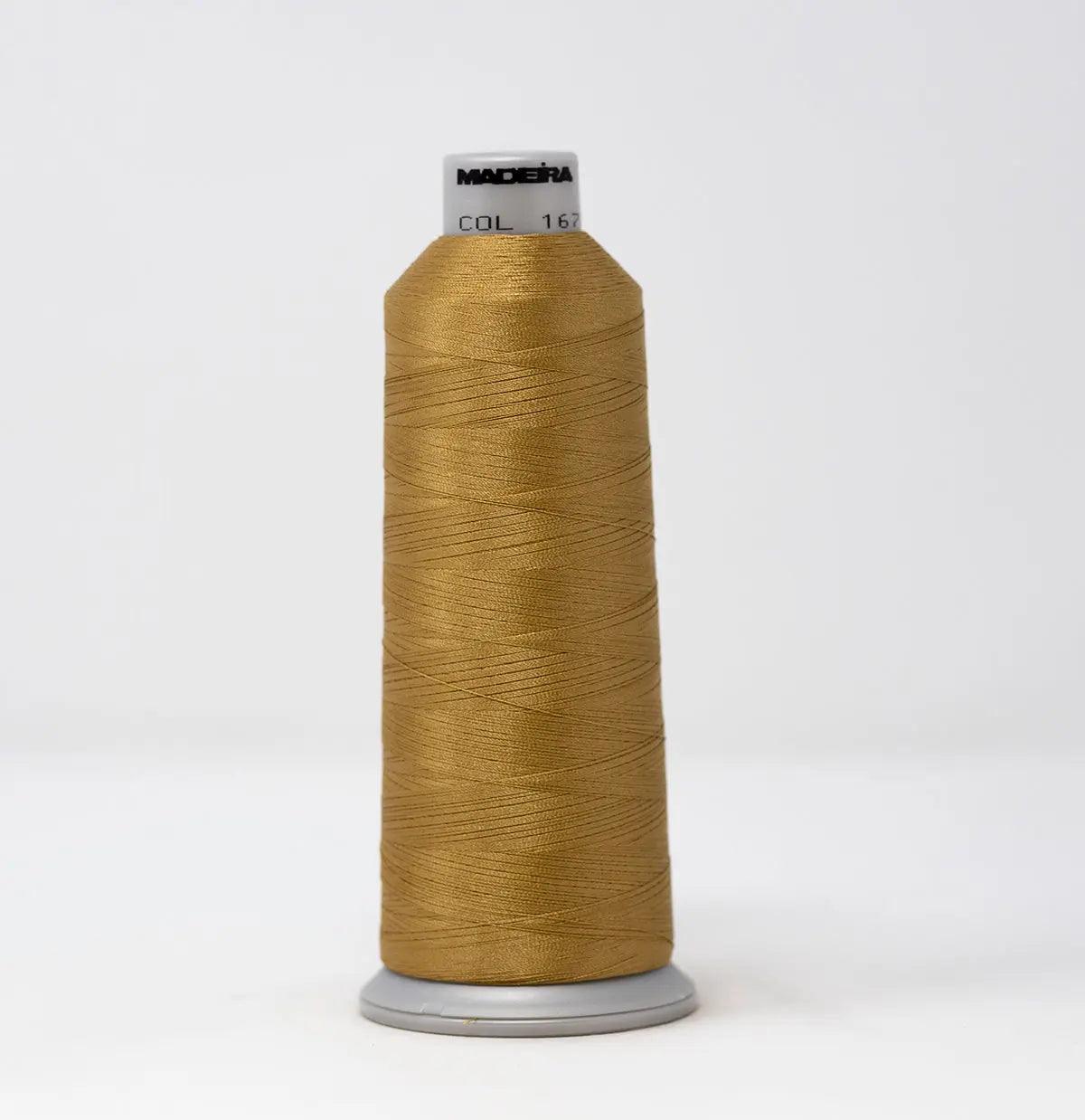 Madeira Polyneon 1673 Khaki Embroidery Thread 5500 Yards - SPSI Inc.