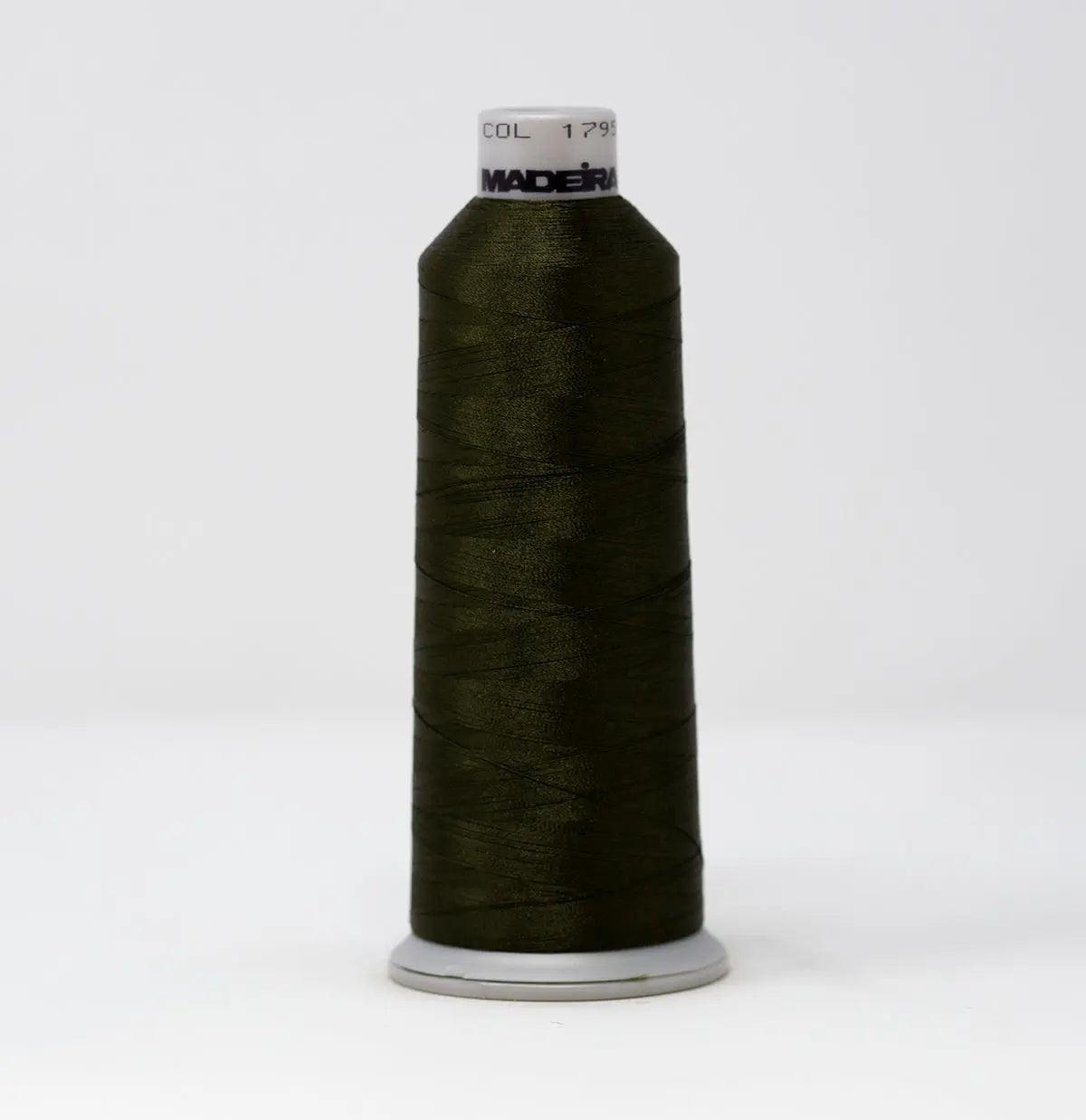 Madeira Polyneon 1795 Dark Camo Green Embroidery Thread 5500 Yards ...