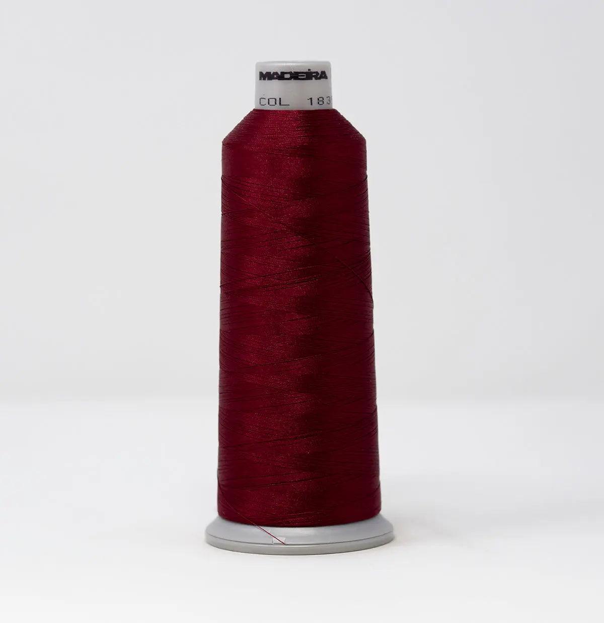 Madeira Polyneon 1835 Cranberry Embroidery Thread 5500 Yards — SPSI Inc.