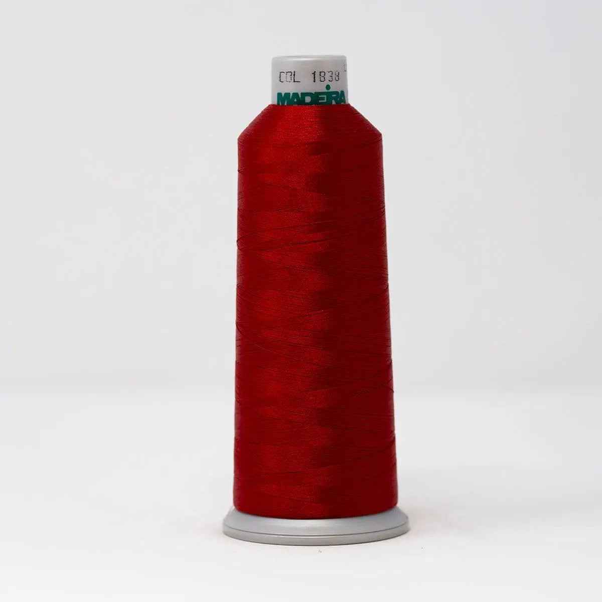 Madeira Polyneon 1838 Brick Red Embroidery Thread 5500 Yards — SPSI Inc.