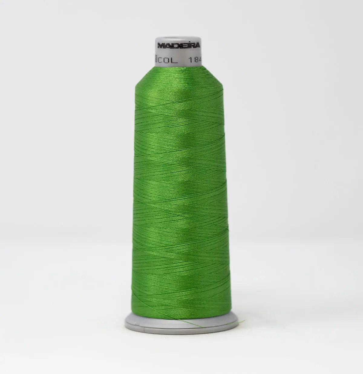 Madeira Polyneon 1848 Lime Green Embroidery Thread 5500 Yards — SPSI Inc.