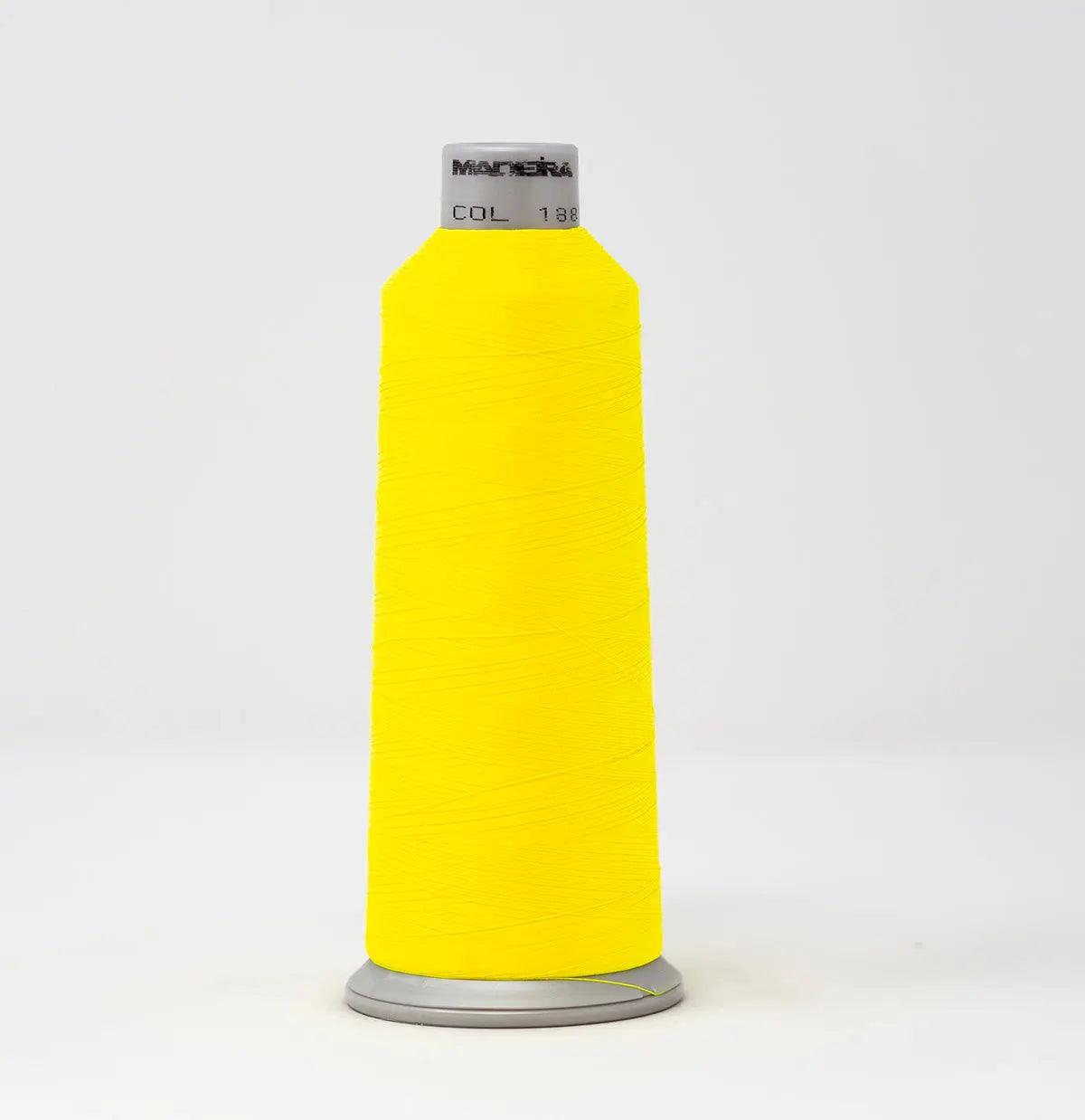 Madeira Polyneon 1883 Fluorescent Yellow Embroidery Thread — SPSI Inc.