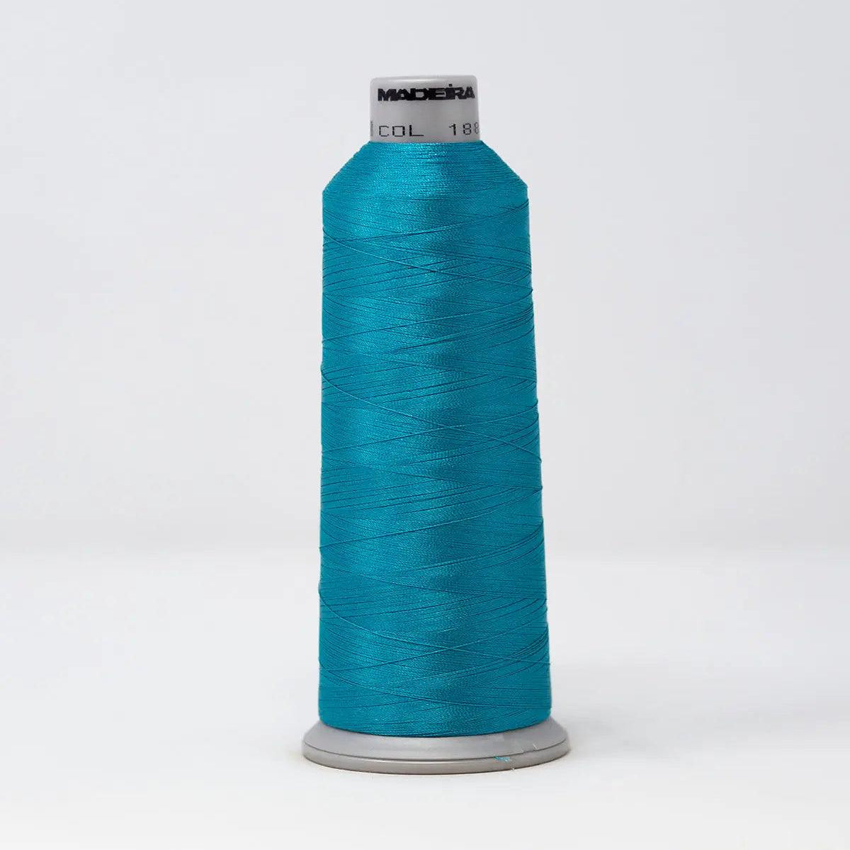 Madeira Polyneon 1888 Deep Sky Blue Embroidery Thread 5500 Yards — SPSI ...