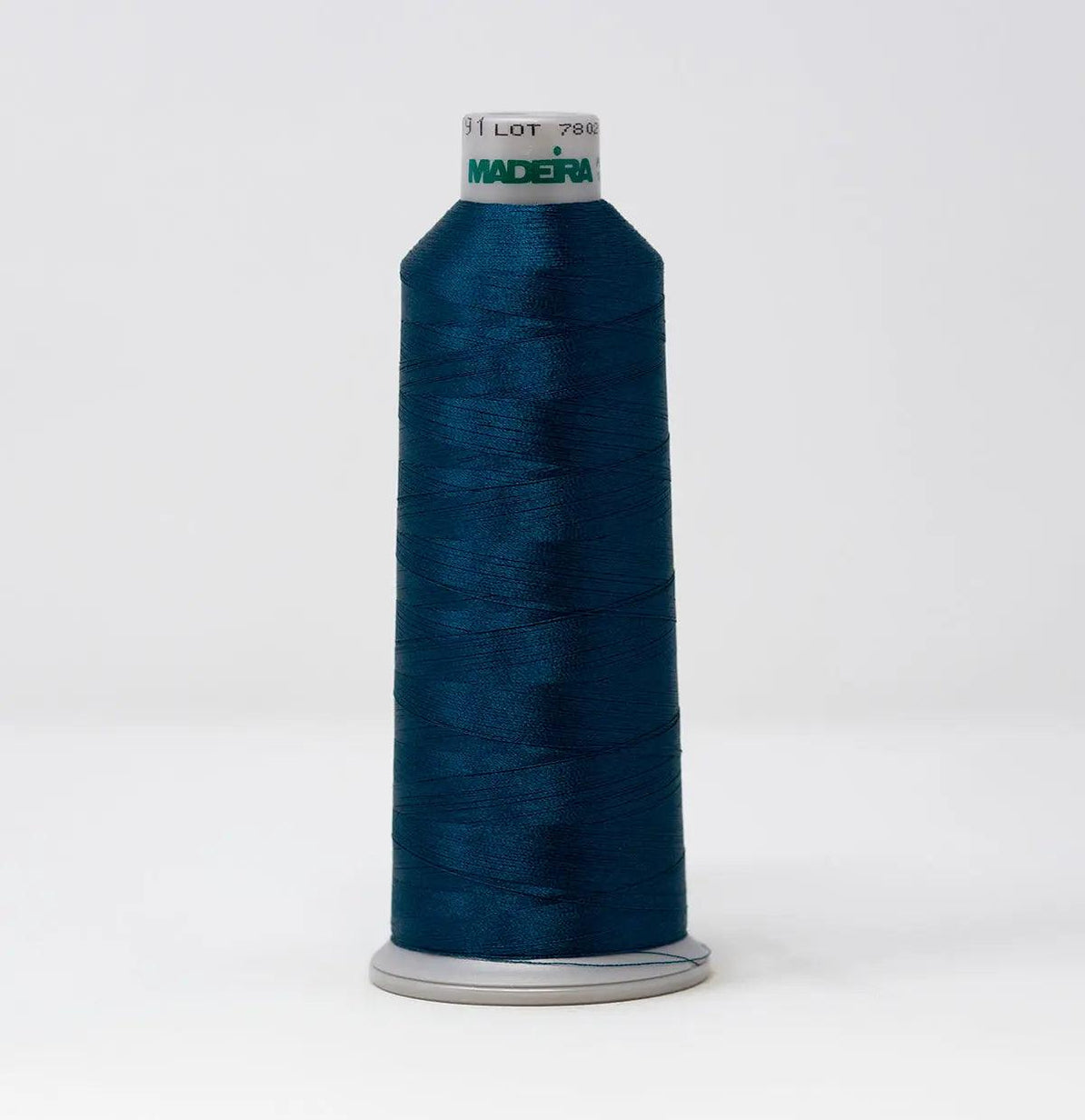 Madeira Polyneon 1891 Teal Velvet Embroidery Thread 5500 Yards — SPSI Inc.