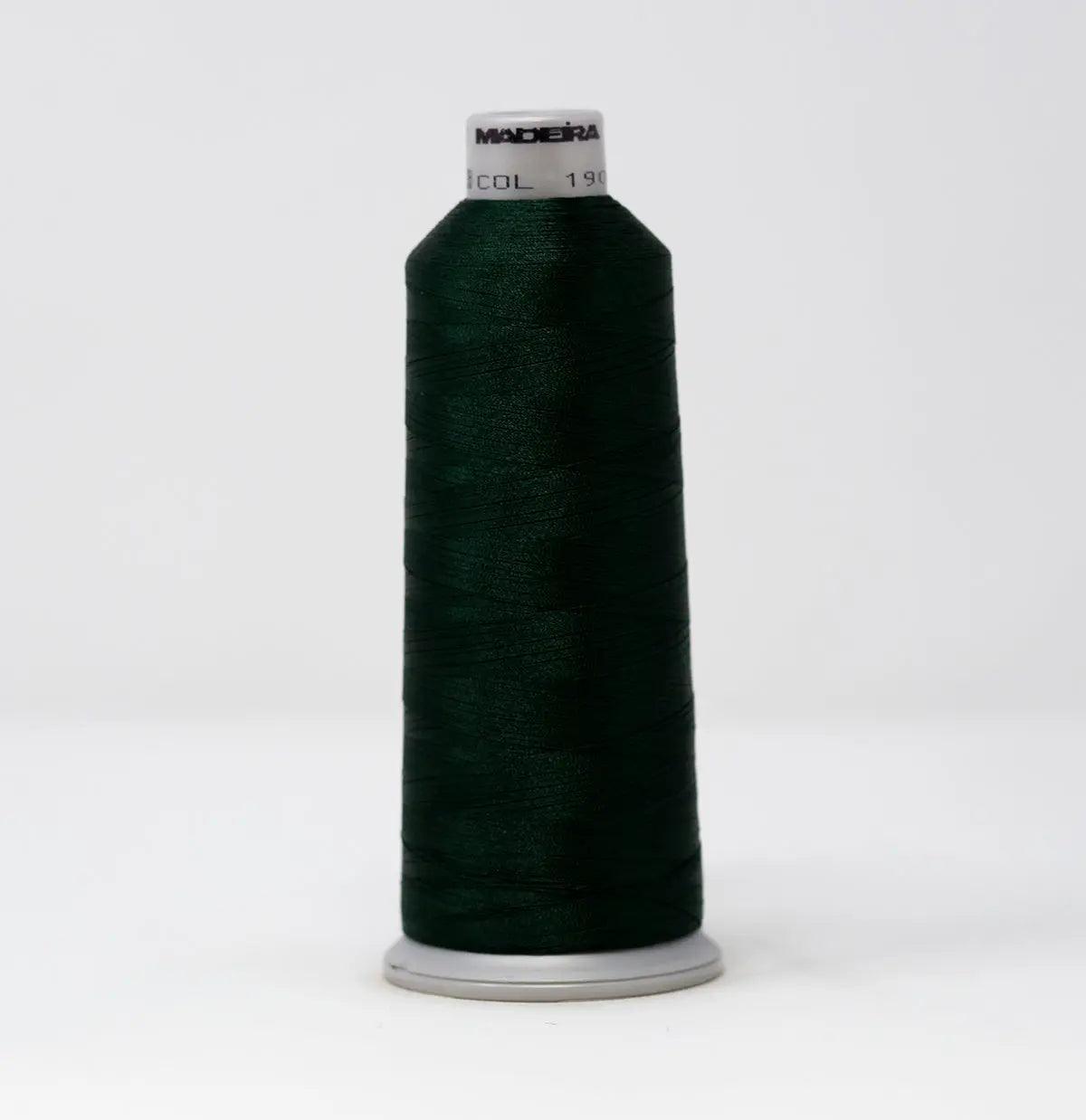 Madeira Polyneon 1902 Hunter Green Embroidery Thread 5500 Yards — SPSI Inc.