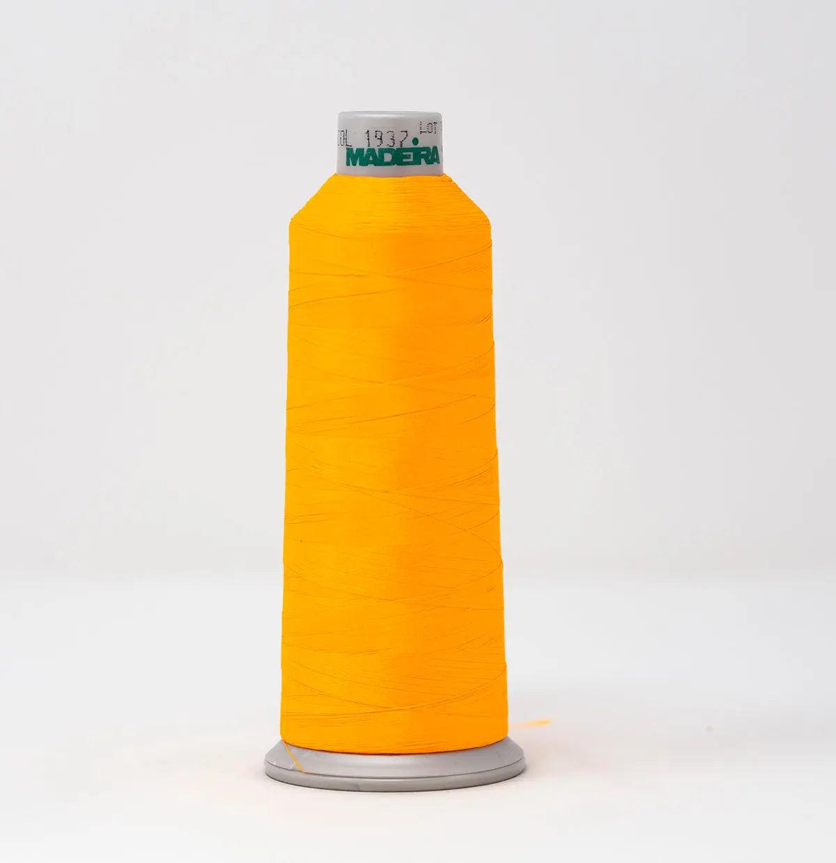 Madeira Polyneon 1937 Fluorescent Orange Embroidery Thread 5500 Yards ...