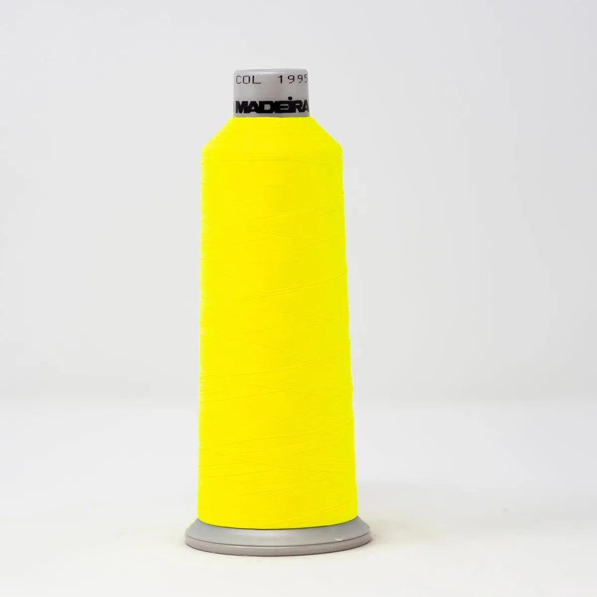 Madeira Polyneon 1995 Fluorescent Yellow Embroidery Thread 5500 Yards ...
