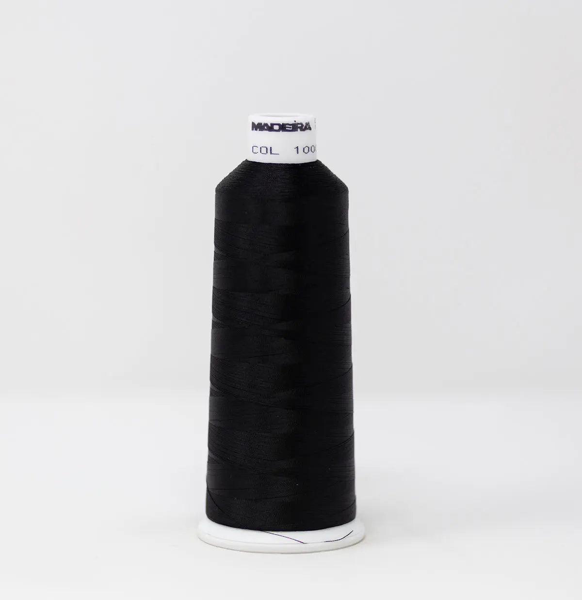 Madeira Rayon 1000 Emerald Black Embroidery Thread 5500 Yards — SPSI Inc.