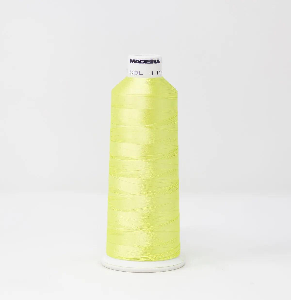 Madeira Rayon 1150 Chartreuse Embroidery Thread 5500 Yards — SPSI Inc.