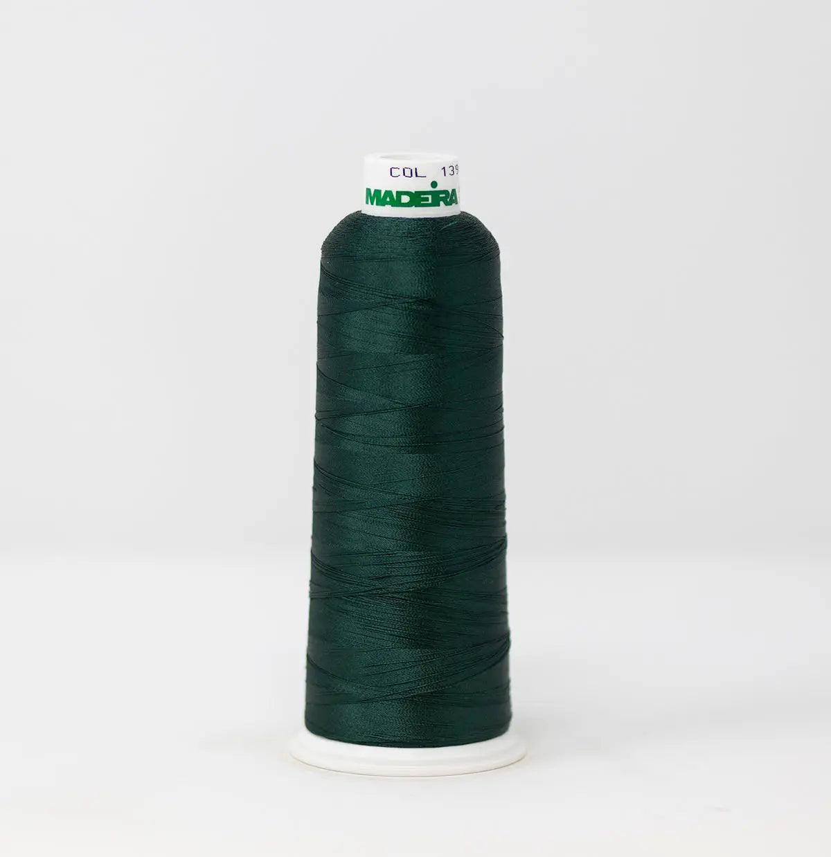 Madeira Rayon 1390 Forest Green Embroidery Thread 5500 Yards — SPSI Inc.