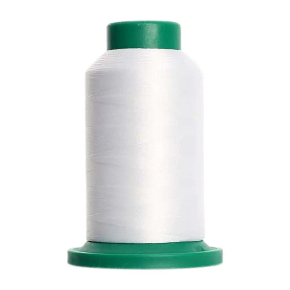 Isacord 0010 Silky White Embroidery Thread 5000M - SPSI Inc.